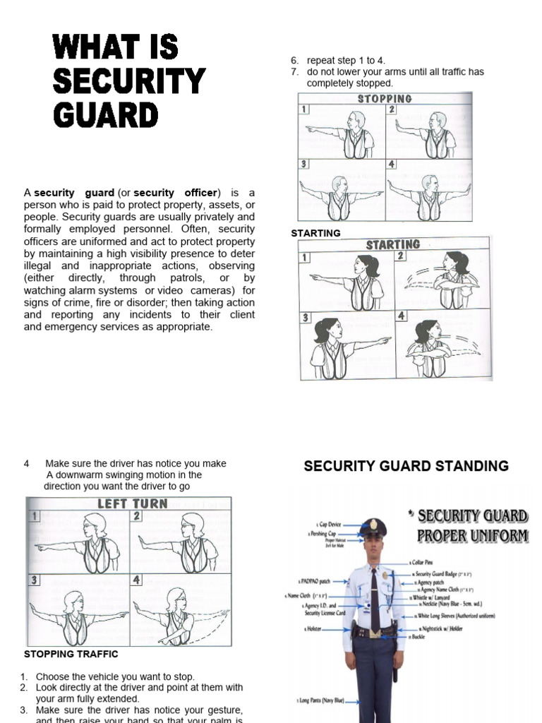 Security Guard HANDBOOK | PDF | Security Guard