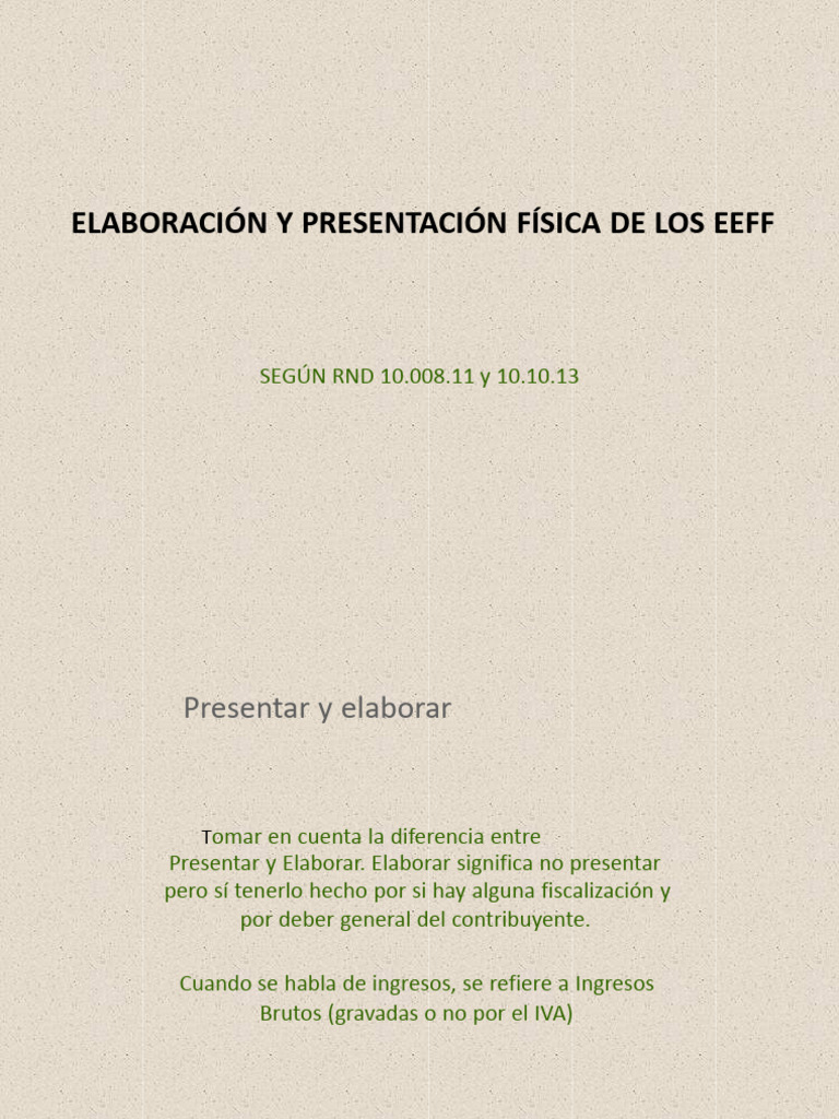 Pricos Gracos Presentacion de Eeff | PDF | Estado de resultados ...