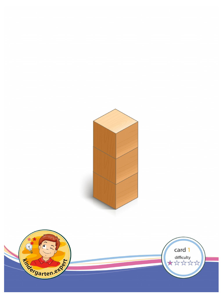 Buiding Card 1 For Block Area, For Kindergarten and Preschool ...