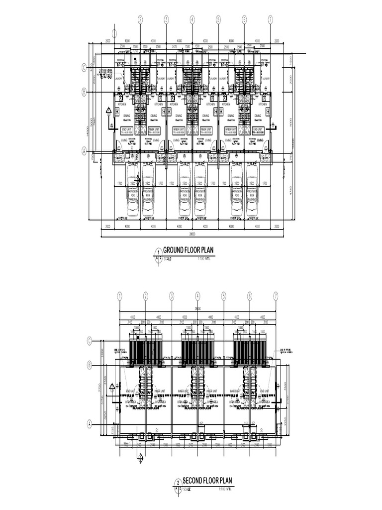 Ground Floor Plan with Parking Details | PDF
