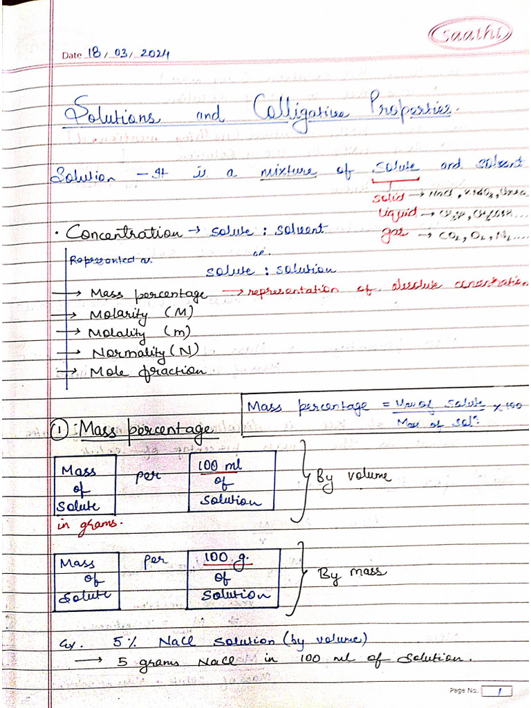 Solutions Note | PDF