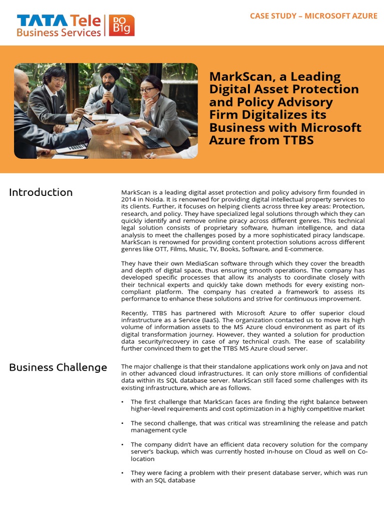 MS Azure Case Study 2 1210202319272166 53202411413644 | PDF | Cloud Computing | Microsoft Azure