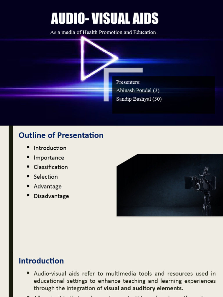 Audio- visual aids | PDF | Multimedia | Learning