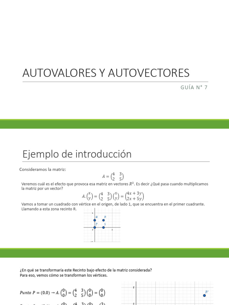 Autovalores y Autovectores | PDF | Valores propios y vectores propios ...