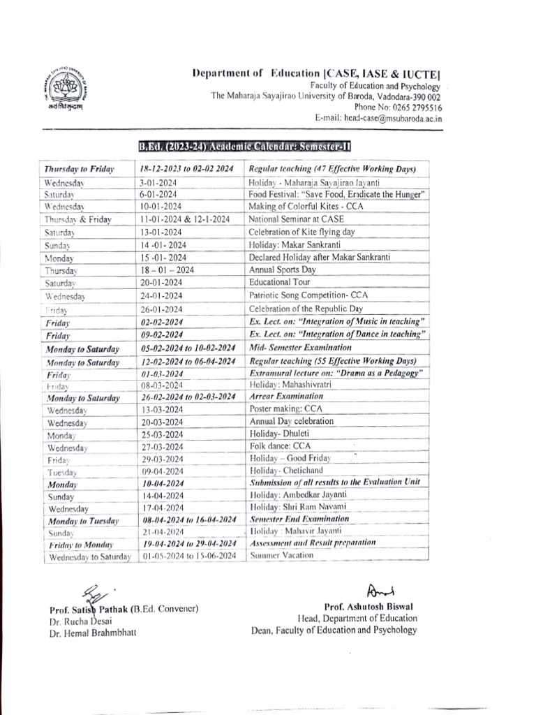 MSU Holiday Calendar 2024-2025 | PDF | Academic Term | Schools