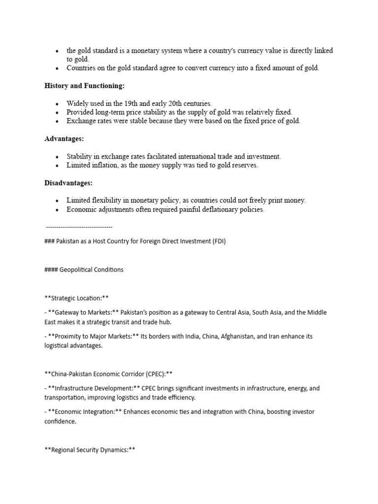 The Gold Standard Is A Monetary System Where A Country | PDF | Money ...