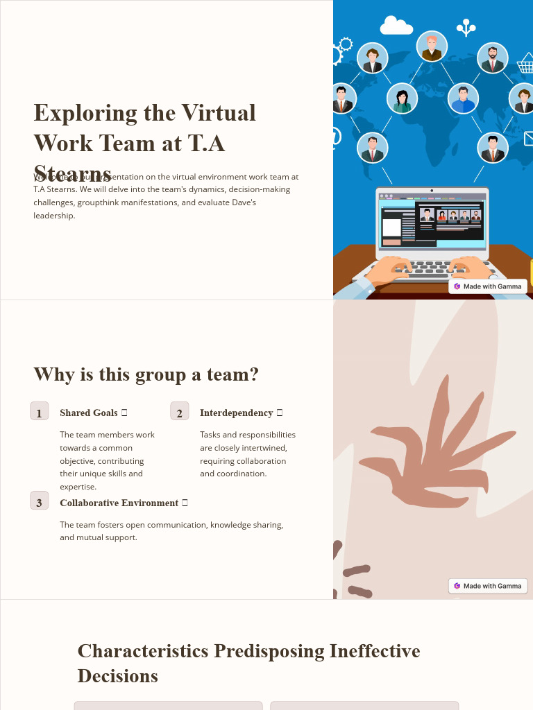 Exploring The Virtual Work Team at TA Stearns | PDF | Leadership ...