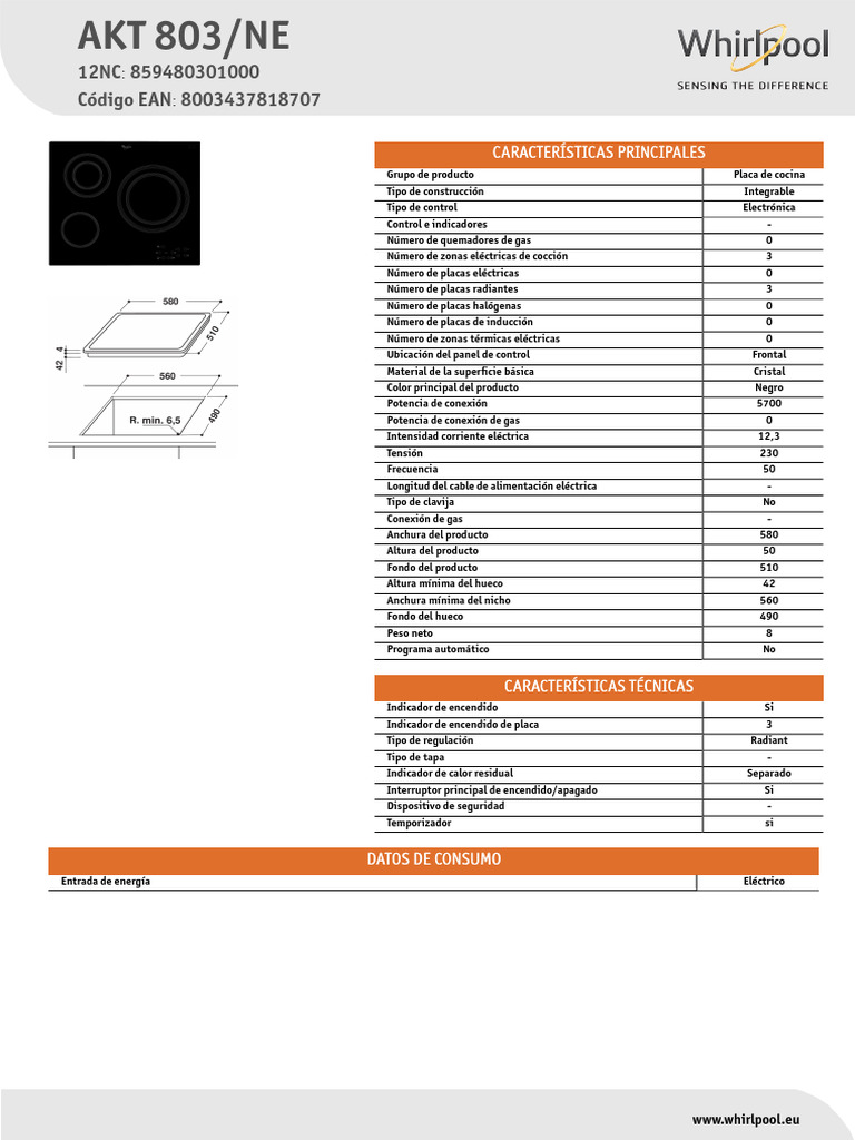 Ficha-T-cnica | PDF | Corriente eléctrica | Ciencia de los Materiales