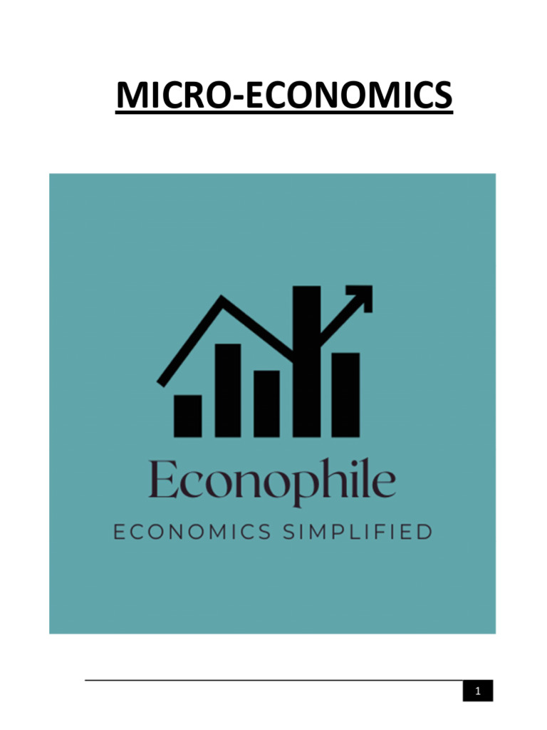 MICRO-ECONOMICS | PDF | Demand | Elasticity (Economics)