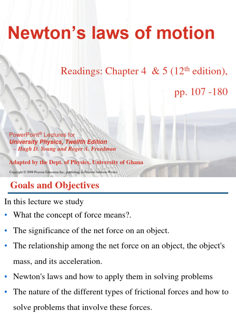 Lecture 03 - Newton_s Laws | PDF | Force | Newton's Laws Of Motion