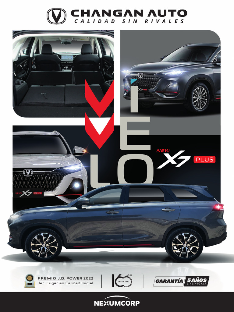Changan Ficha Tecnica X7 PLUS | Descargar gratis PDF | Sistema de freno antibloqueo | Industria ...