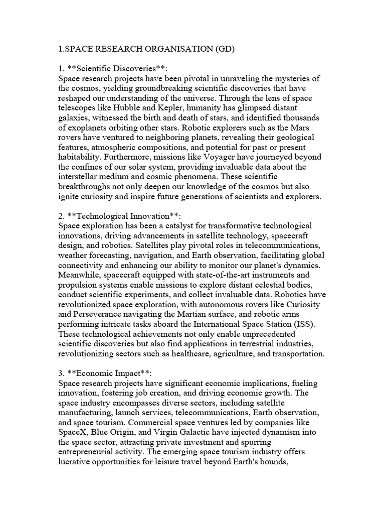 GD 1 | PDF | Outer Space | Space Exploration