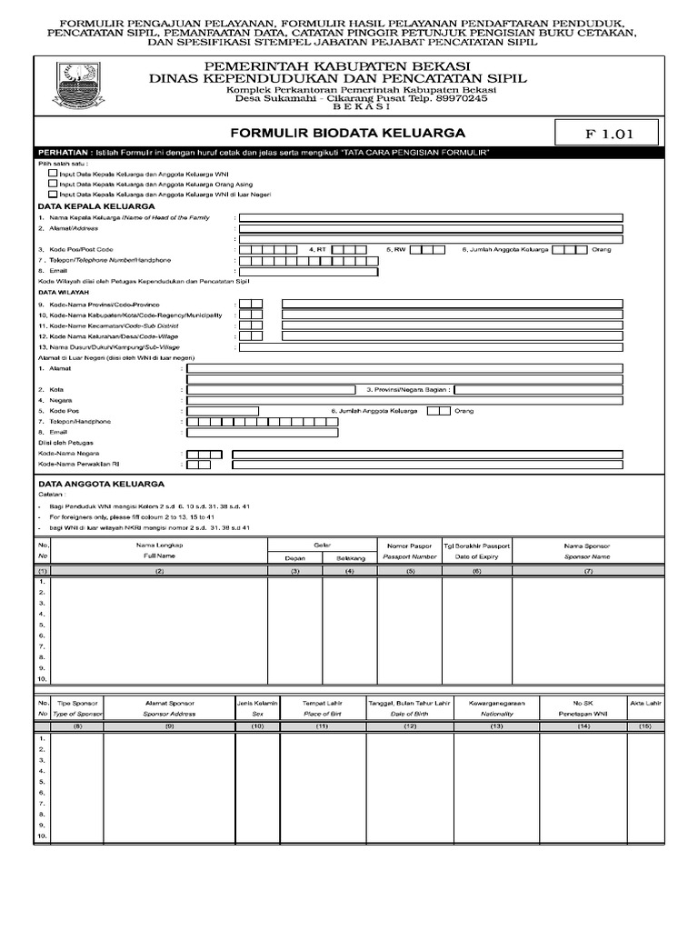 Formulir F-1.04 | PDF