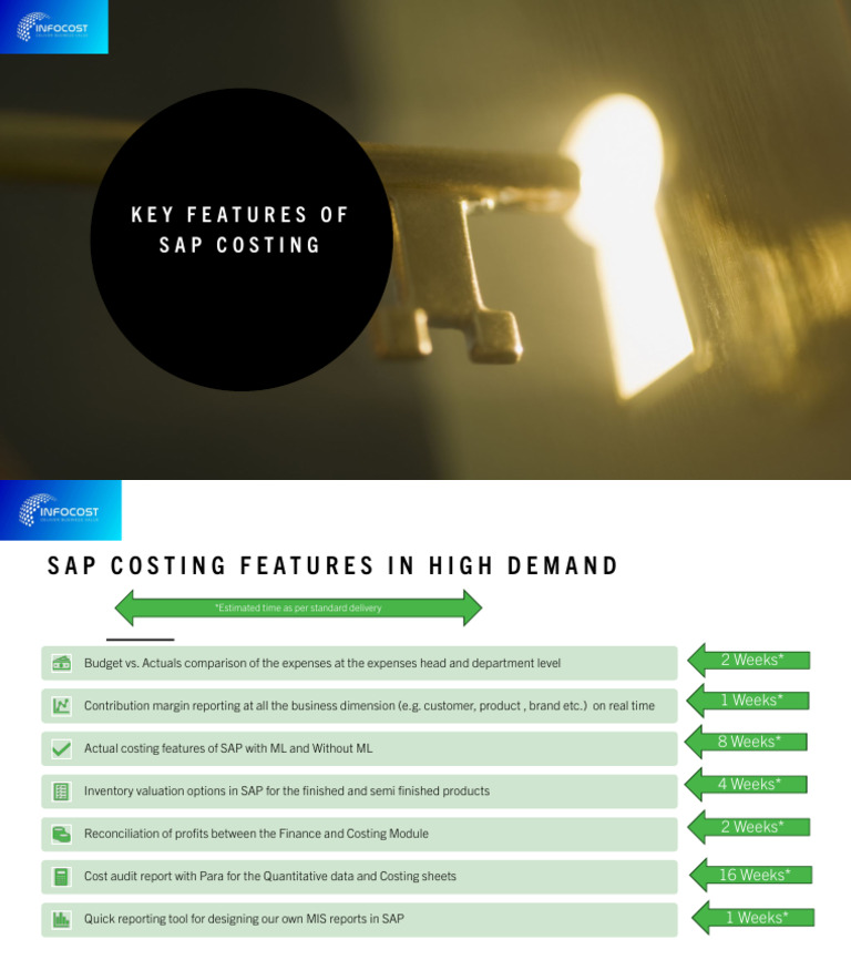 Key Features of SAP Costing | PDF