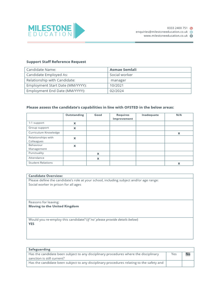Prison Social Worker Reference | PDF | Wellness