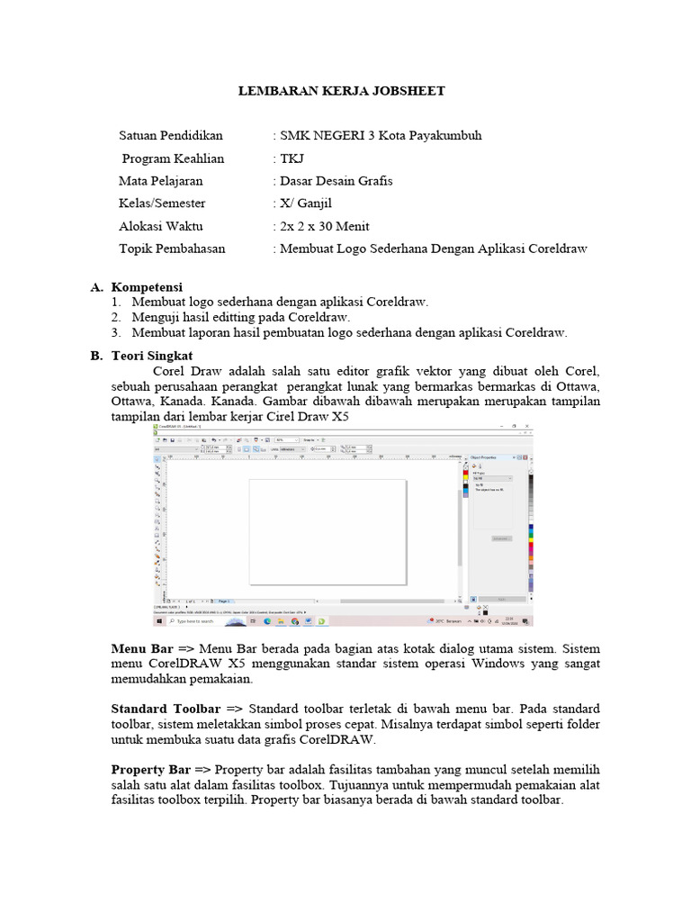 Lembaran Kerja Jobsheet MZ | PDF | Karier & Perkembangan