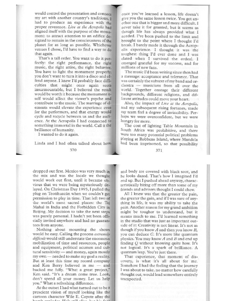 Yanni in Words Pages 370 485 | PDF