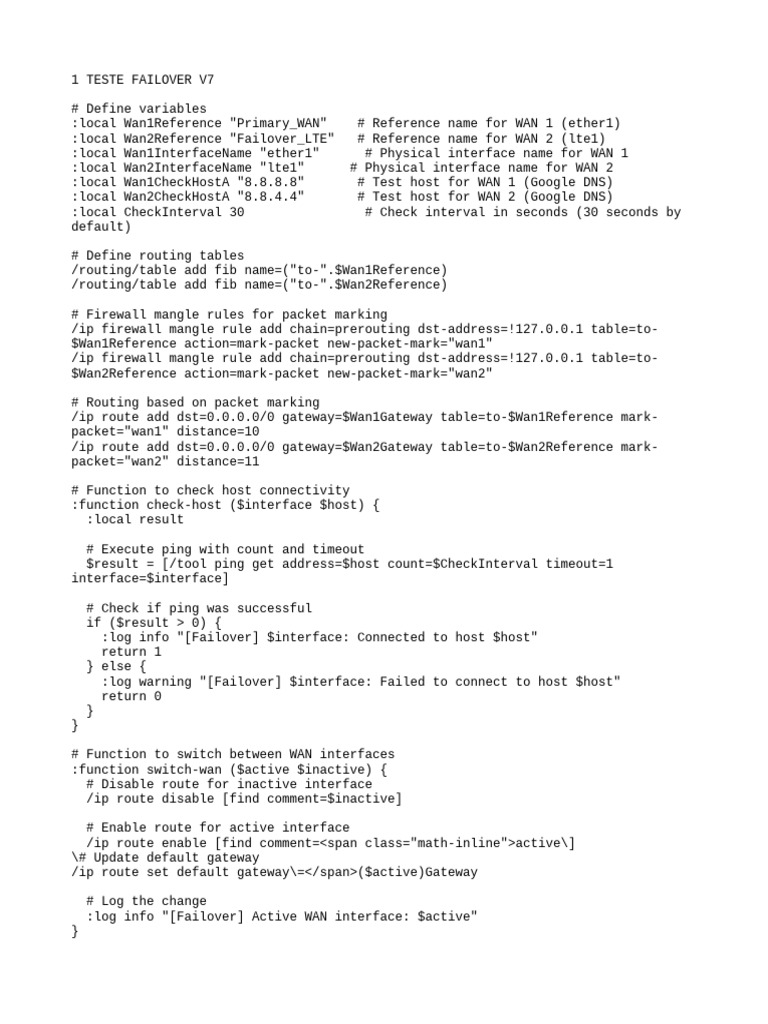 Script V7-Redes Brasil SUPOSTO | PDF | Firewall (Computing) | Internet Protocols