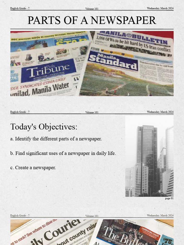 English Grade - 7 | PDF | Newspapers | News