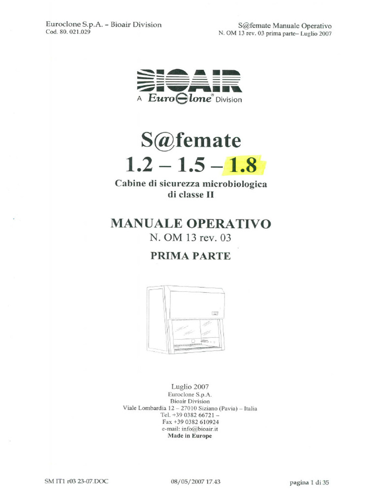 Safemate Olympia Bioair | PDF