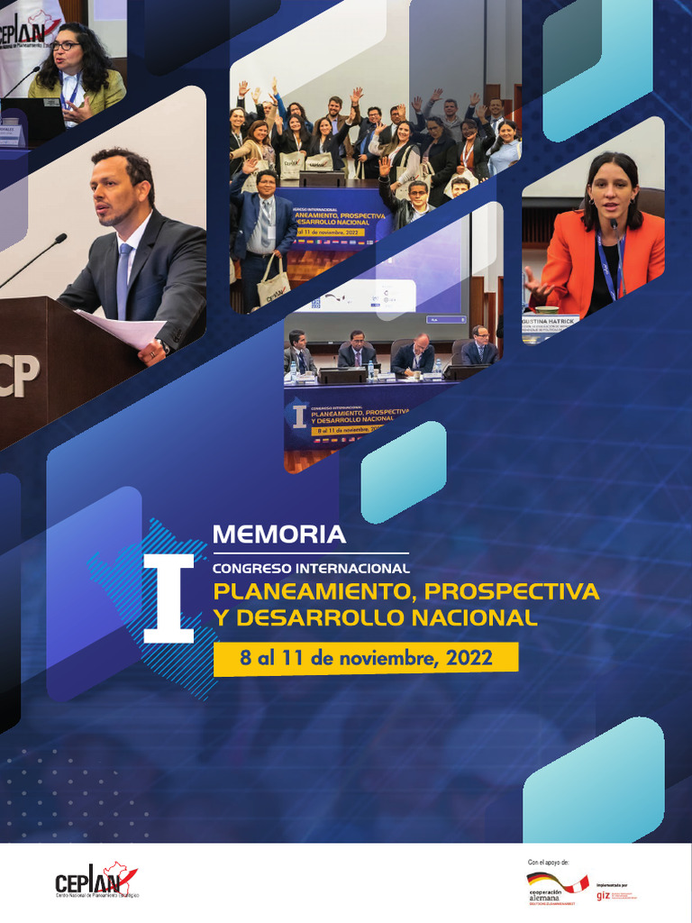 PDF Ceplan Memoria Del Primer Congreso Internacional de Planeamiento Prospectiva y Desarrollo ...