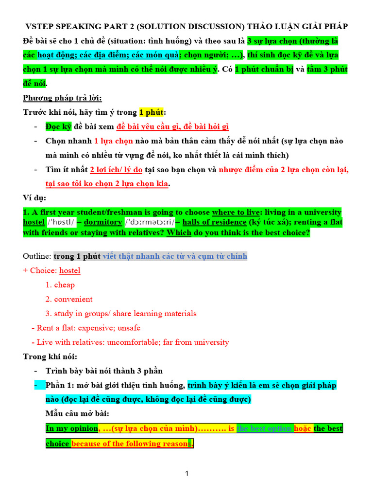 Speaking Part 2 Pdf