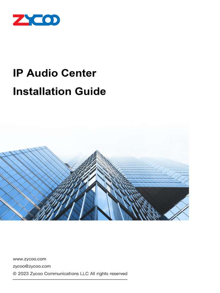 IP Audio Center Installation Guide v1.0.11 | PDF | Booting | Installation (Computer Programs)