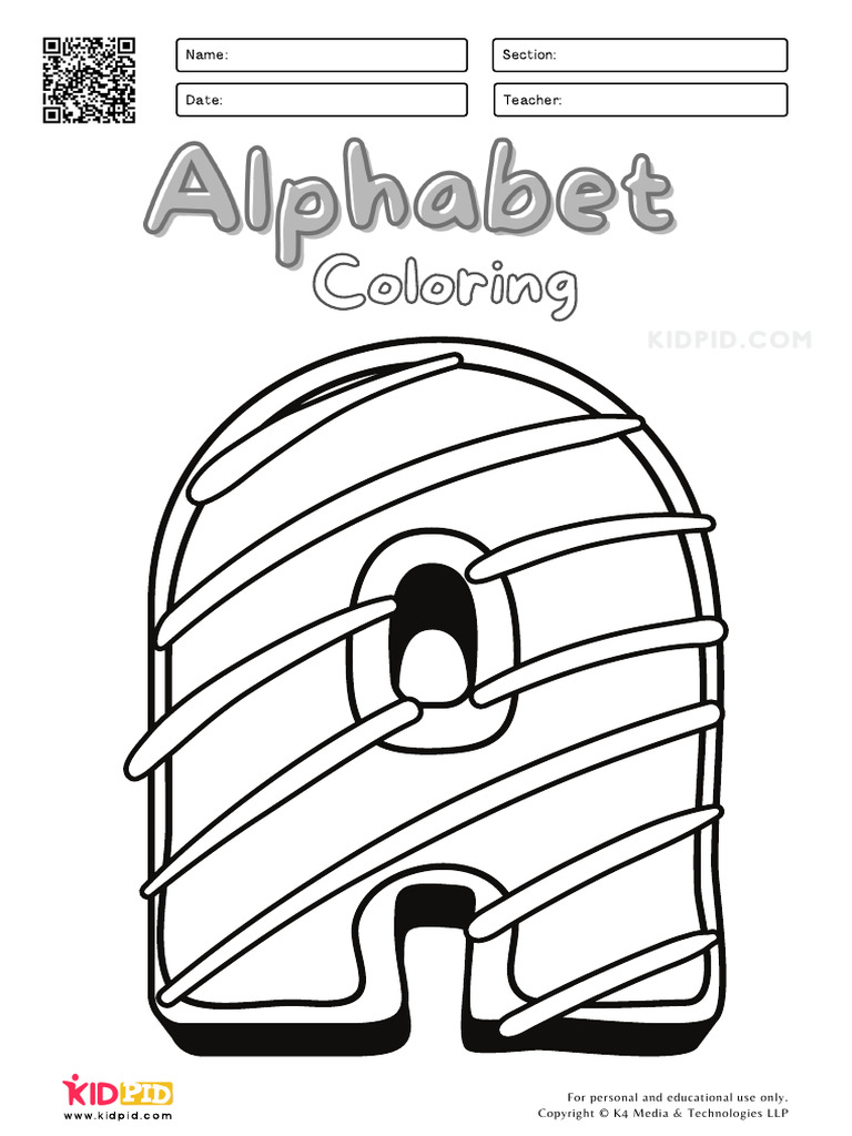 Sugar CooSugar Cookie Alphabet Coloring Worksheets For Kidskie Alphabet ...