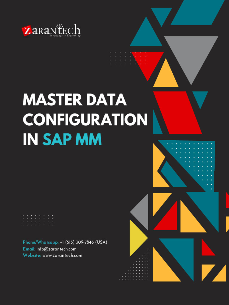 Master Data Configuration in SAP MM | PDF | Computing | Software