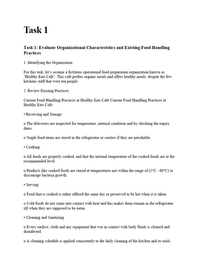 Task 1-10 | PDF | Food Safety | Audit Task 1-10 | PDF | Food Safety | Audit