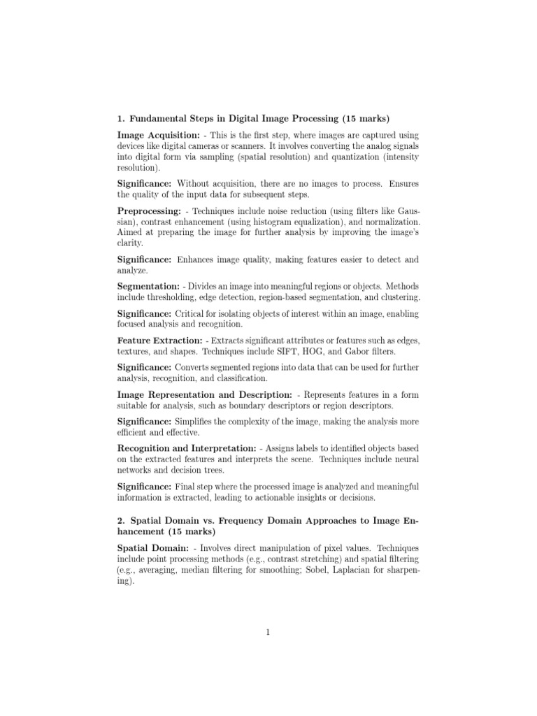 15 Marks | PDF | Data Compression | Image Segmentation