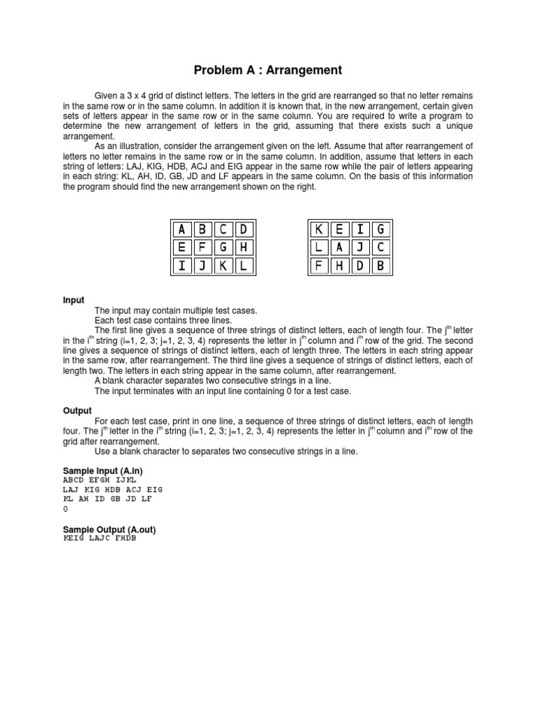 ACM-ICPC Programming Problems | Vector Space | Sequence | Free 30-day ...