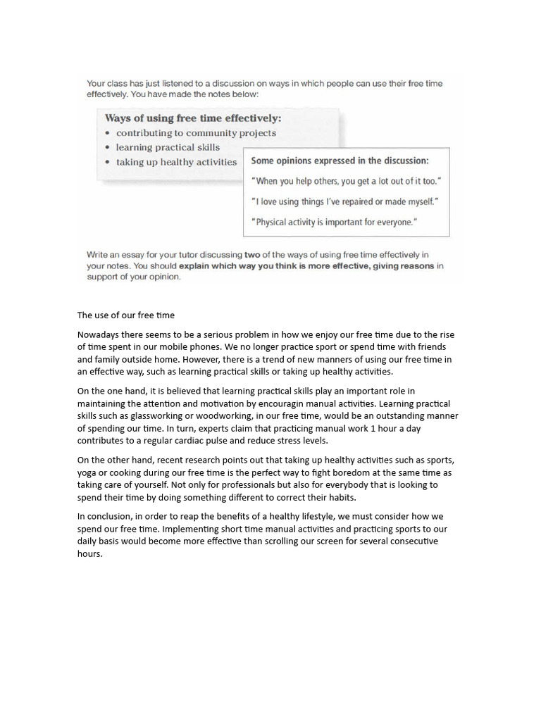 Essay Example | PDF | Lifestyle