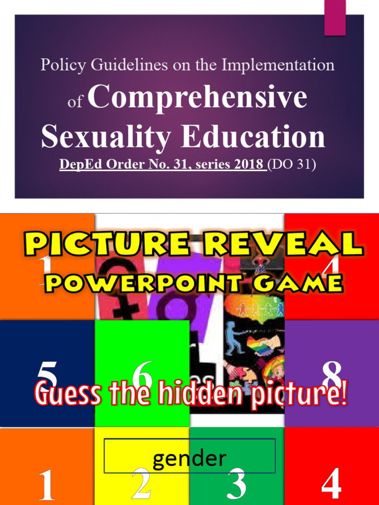 Policy Guidelines On The Implementation Of Comprehensive Sexuality Ppt