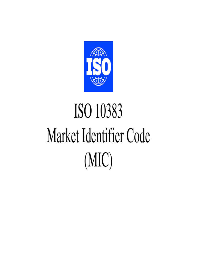 ISO 10383 Market Identifier Codes | PDF | Financial Markets | Knowledge ...