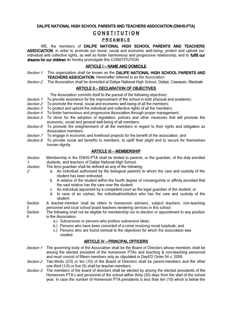 DNHS-PTA-CBL-Final | Download Free PDF | Constitutional Amendment | Impeachment