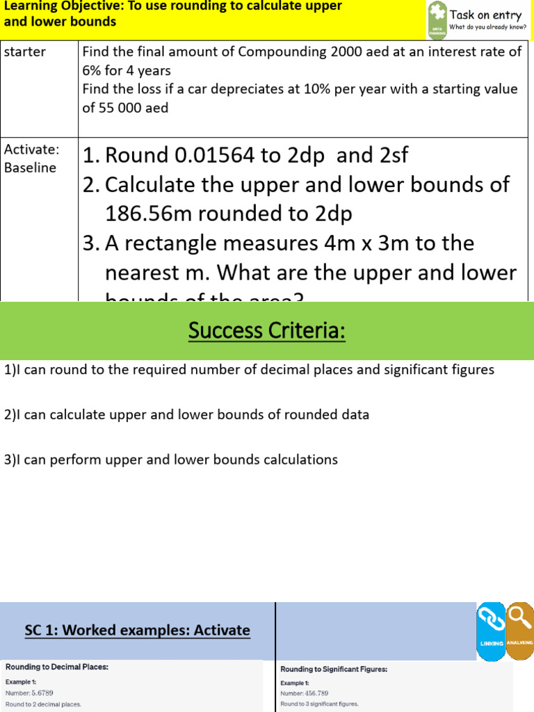 Upper and Lower Bounds STUDENT | PDF | Significant Figures | Rounding