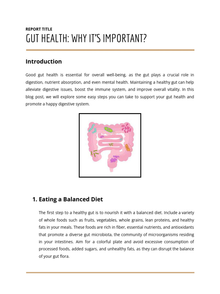 GUT Health | PDF | Dietary Fiber | Diet & Nutrition