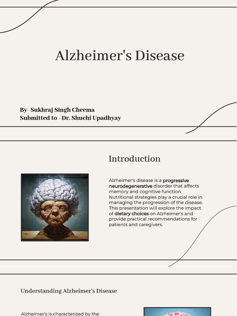 Alzheimer's Disease - Sukhraj Singh Cheema | PDF | Alzheimer's Disease | Omega 3 Fatty Acid