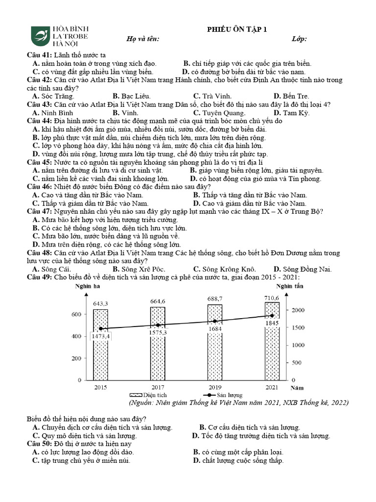 165 Bản - PBT Ôn Tập 1 | PDF