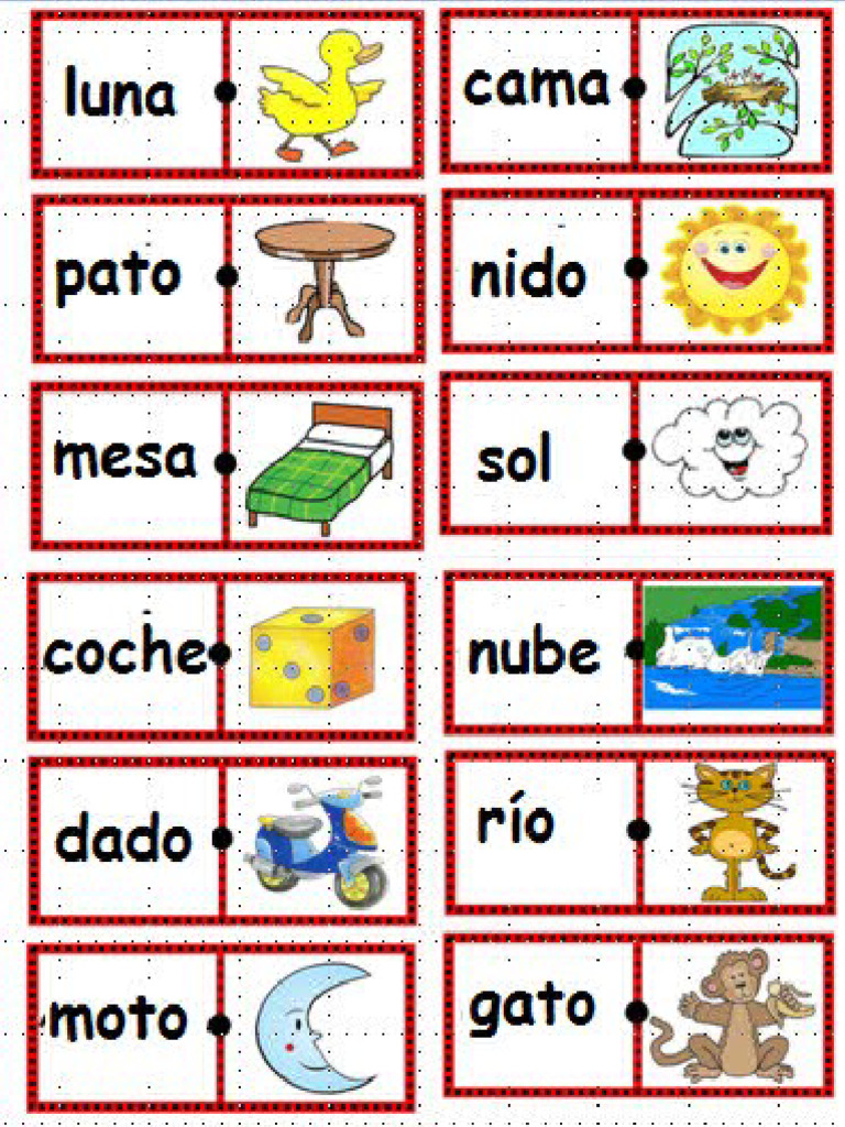 domino de palabras. | PDF