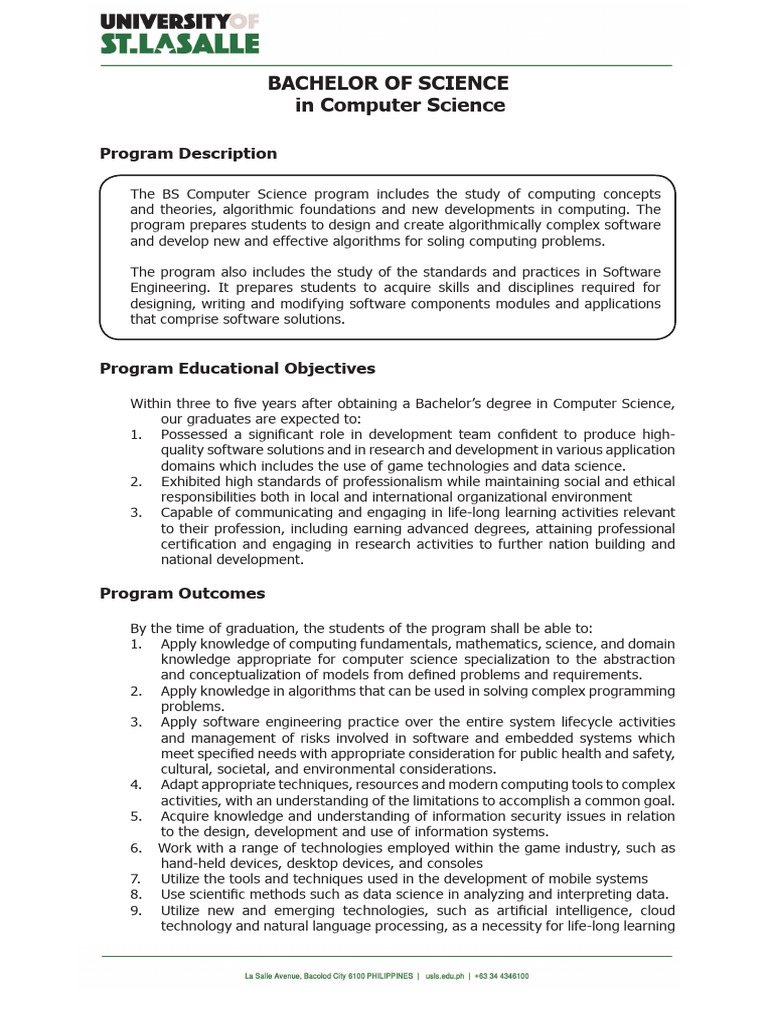 7.BS Computer Science | PDF | Computer Programming | Computing