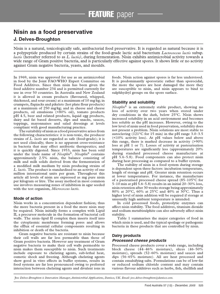 Nissin Danisco Uk | PDF | Yogurt | Food Preservation