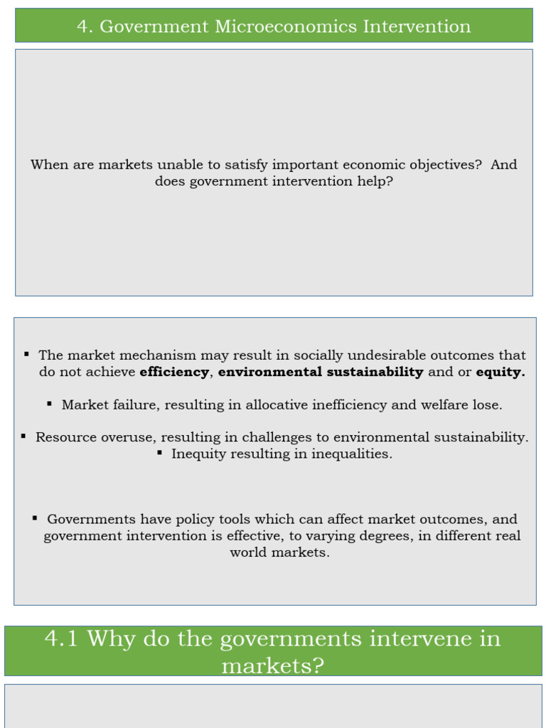 Government Intervention | PDF | Economic Equilibrium | Market (Economics)