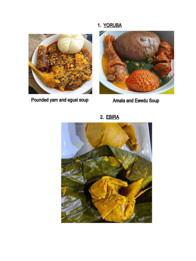Top 10 Ethnic Nigerian Foods | PDF