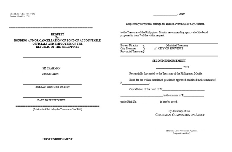fORM 57A Back CHAIRMAN | PDF