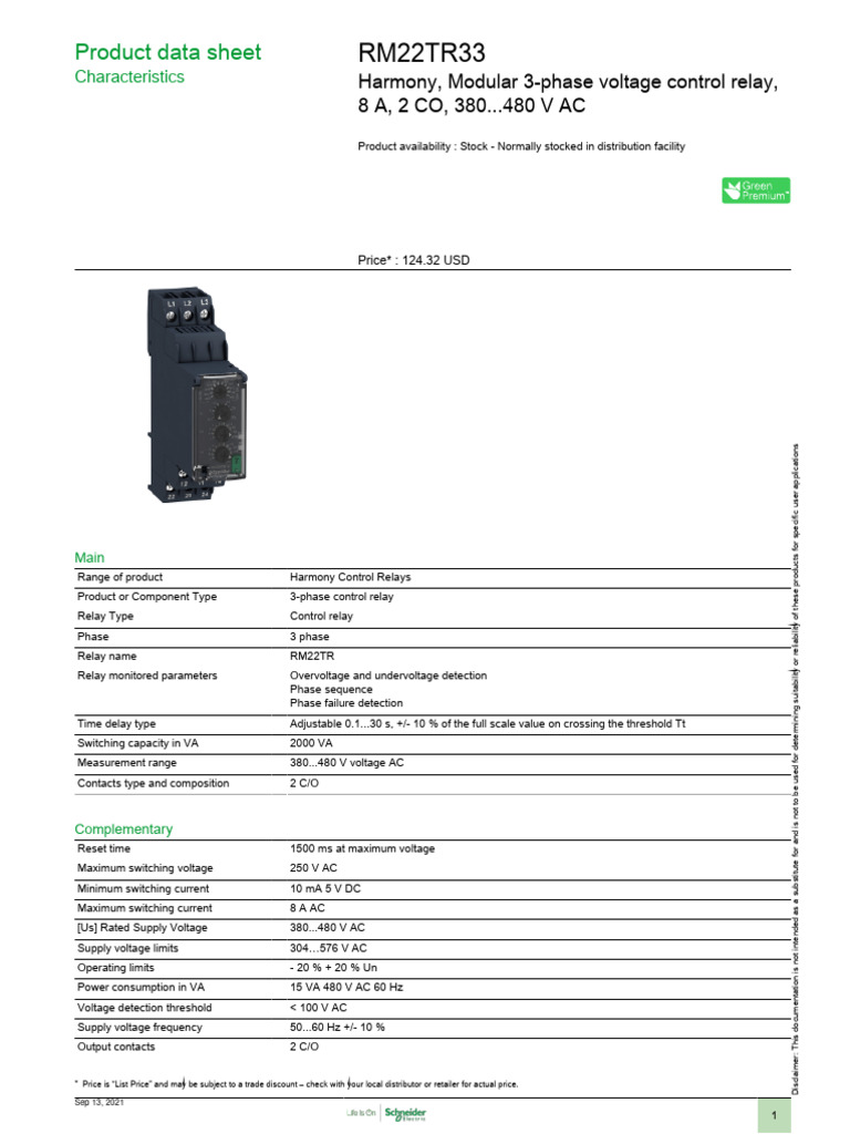 RM22TR33 | Download Free PDF | Relay | Alternating Current