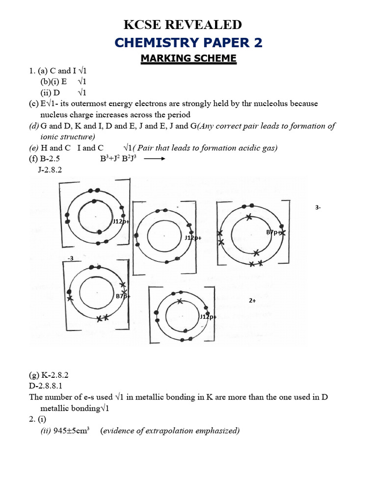 KLM S1 Chem PP2 MS | PDF | Iron | Water