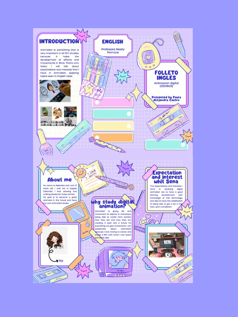 Folleto Ingles Animacion | PDF