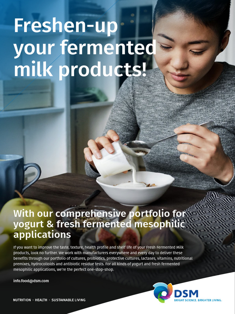 dsm-fermented-milk-products-leaflet | PDF | Milk | Yogurt